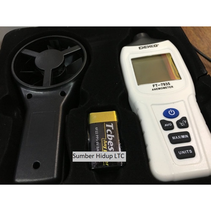 Jual Pertukangan - Dekko Ft-7935 Digital Van Anemometer Air Flow Meter Ukur Angin Ft7935 ...