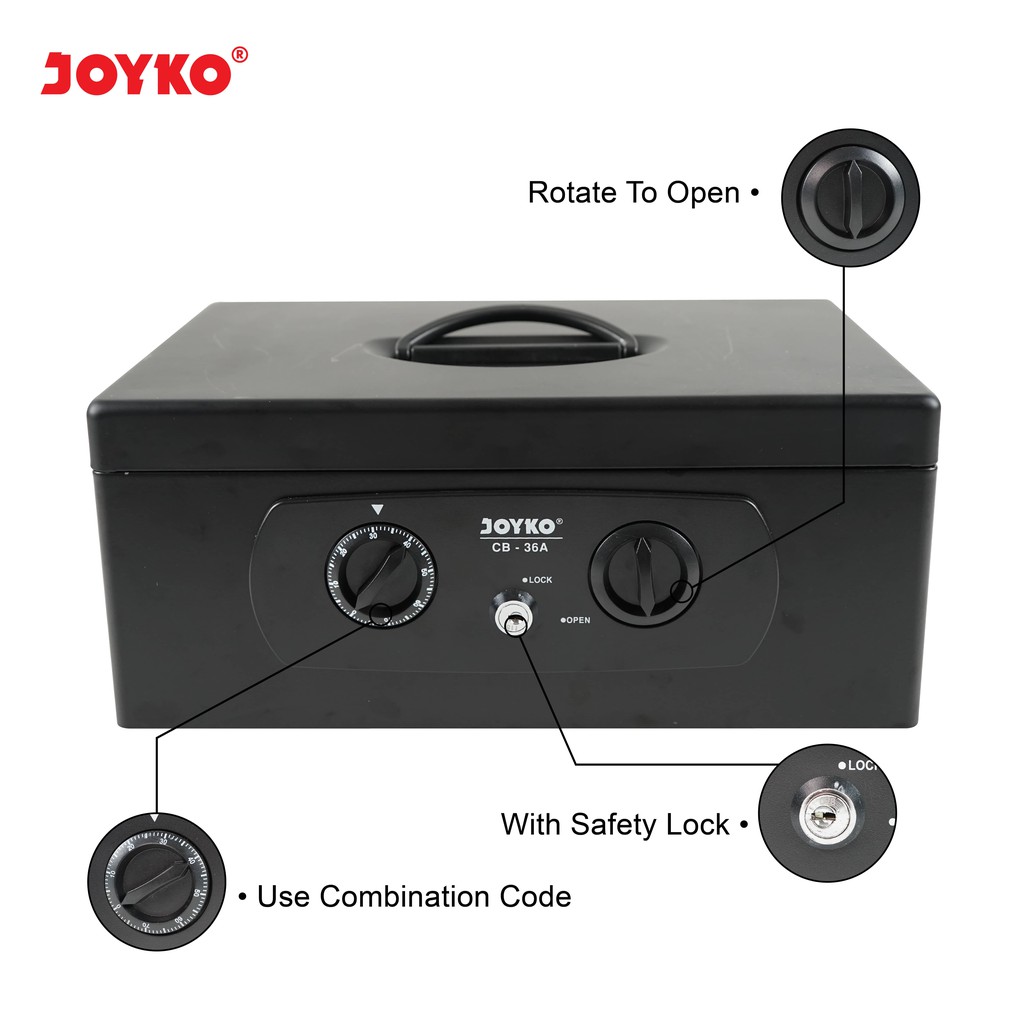 Jual Joyko Cash Box / Kotak Uang / Kotak Kas Brankas Money Box Safety ...