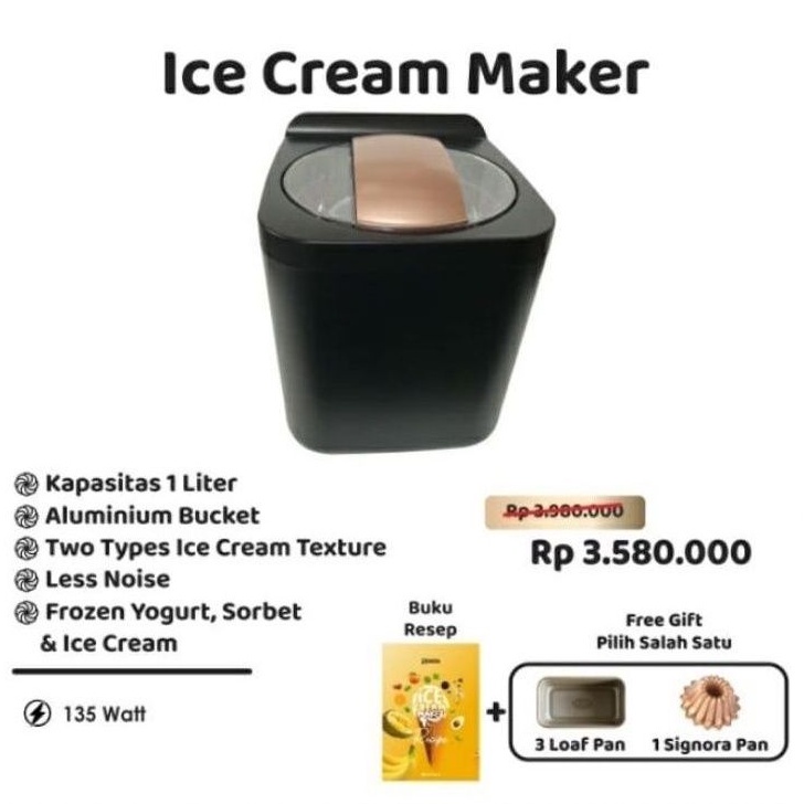 Jual Ice Cream Signora Maker Alat Pembuat Es Krim | Shopee Indonesia
