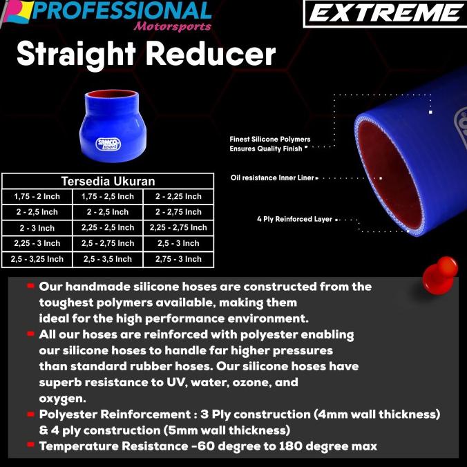 Jual @@@@] Aksesoris Selang Silicone Hose Samco STRAIGHT REDUCER 1,75 2 ...