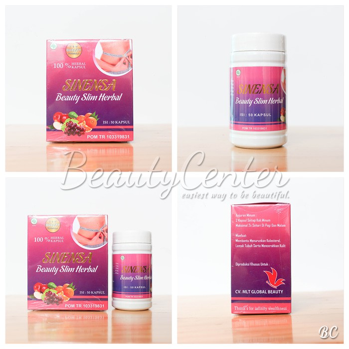 Jual Obat Diet Terbukti Sinensa Beauty Slim Herbal / isi 50 Kapsul ...