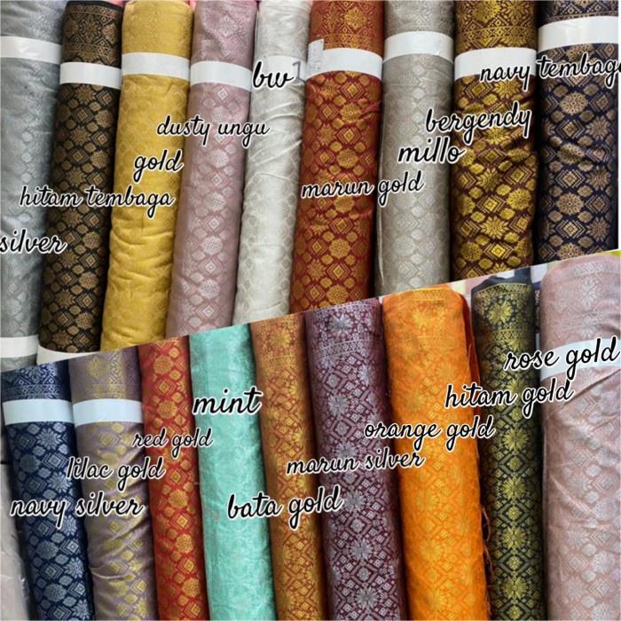 Jual KAIN SONGKET TENUN PALEMBANG/BAHAN SONGKET_KAIN SONGKET METERAN ...