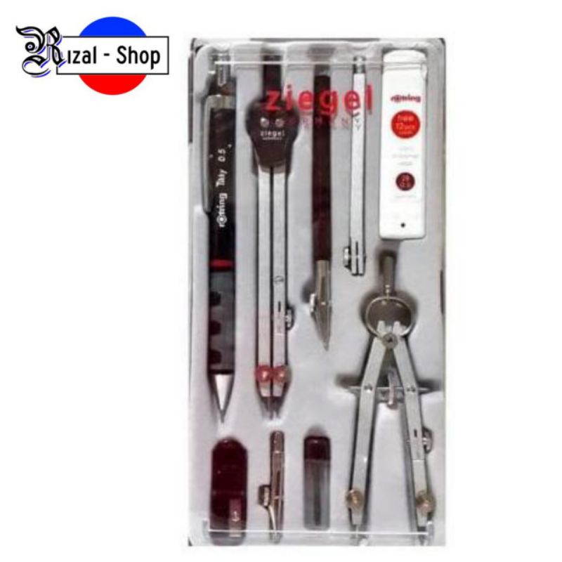 Jual Jangka Ziegel Rotring 1 Set S03009A Germany | Shopee Indonesia