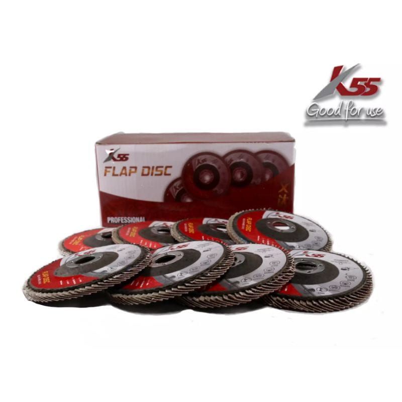 Jual K55 Mata Gerinda Amplas 4 Inch Flap Disc Grade A40 A80 A150 Amplas ...