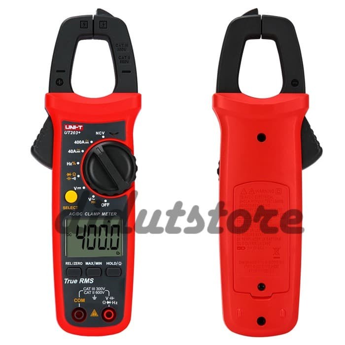 Jual Tang - Tang Ampere Ac/Dc Digital (Digital Clamp Meter) Merk Uni-T Ut-203 | Shopee Indonesia