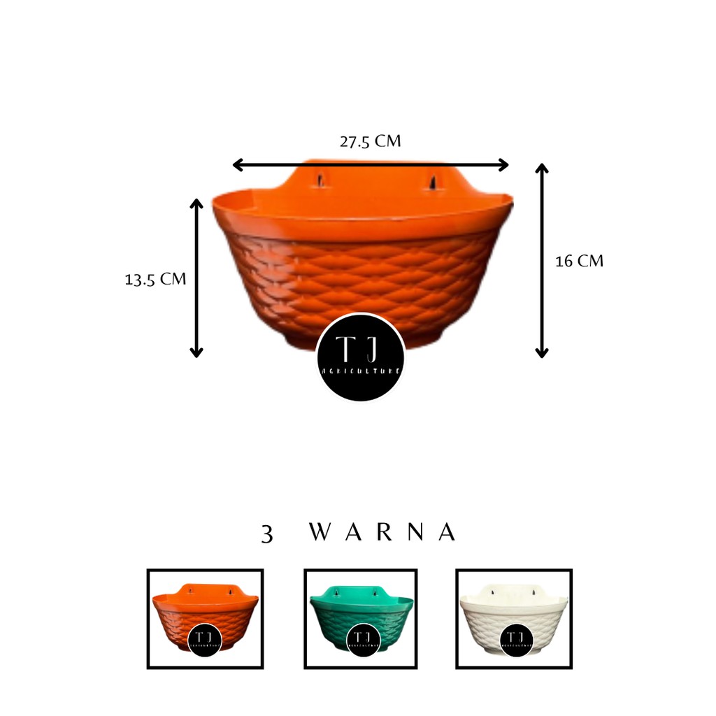 Jual Pot Dinding Anyam (TB) 30 High Way (HW) | Pot Tembok 30 (D = 27 ...