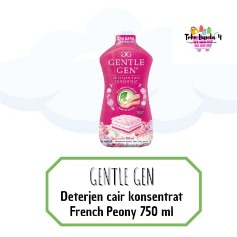Jual gentle gen deterjen cair 750ml/700ml french peony | Shopee Indonesia