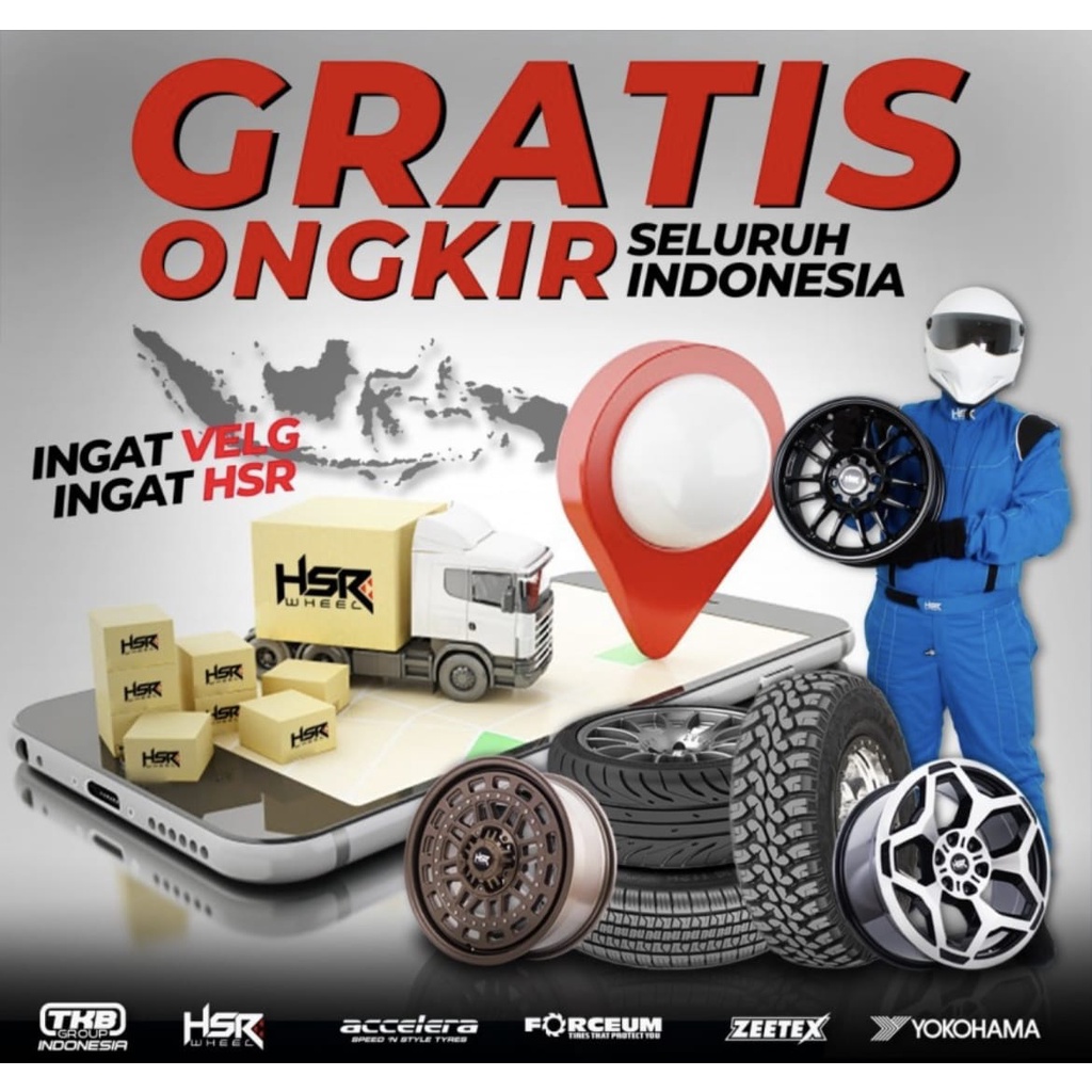 Jual VELG MOBIL RING 17 DAIMON 7007 HSR R17X75 H10X100-114,3 ET40 SMG | Shopee Indonesia