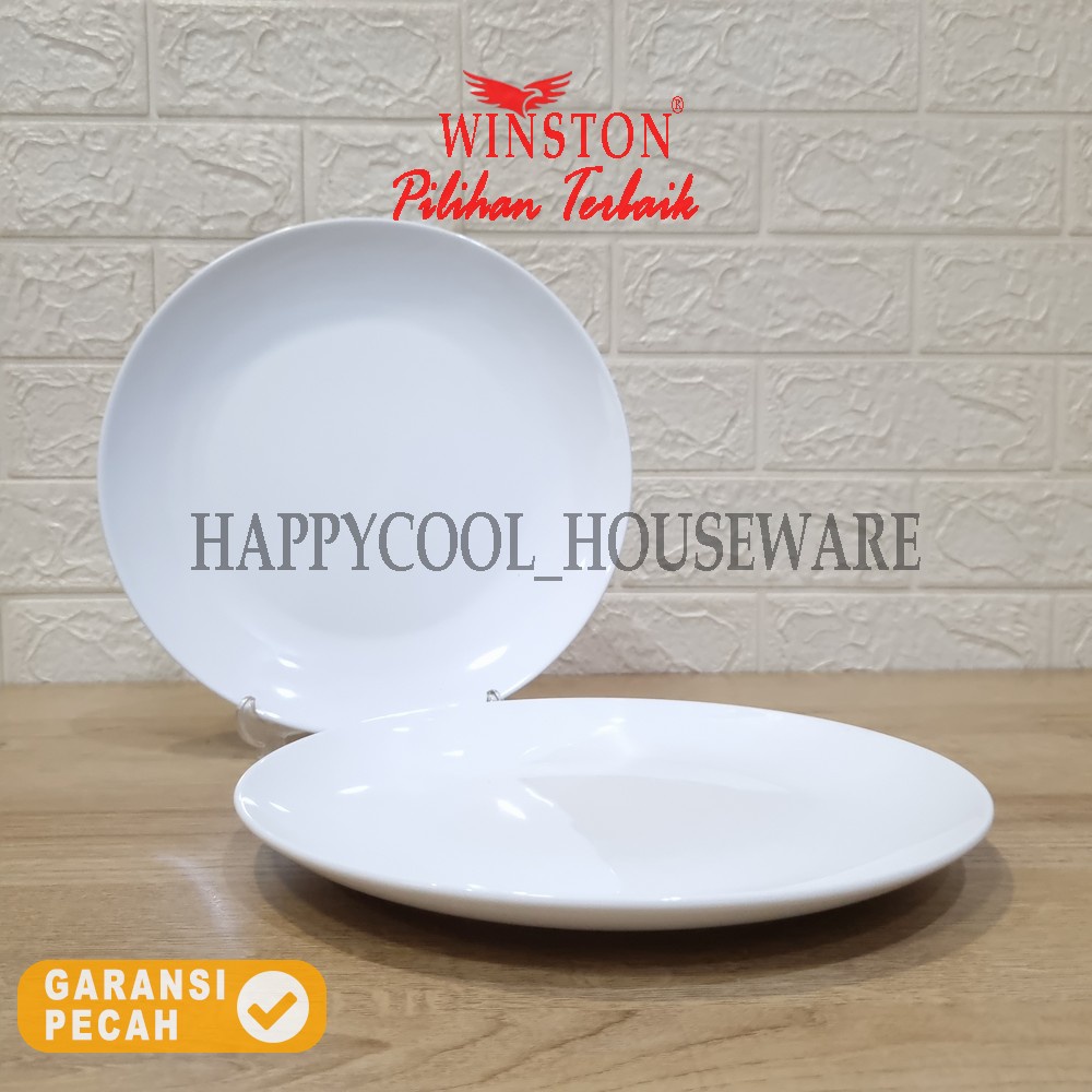 Jual WINSTON Piring Keramik 10IN Polos /Piring Ceper /Piring Makan ...