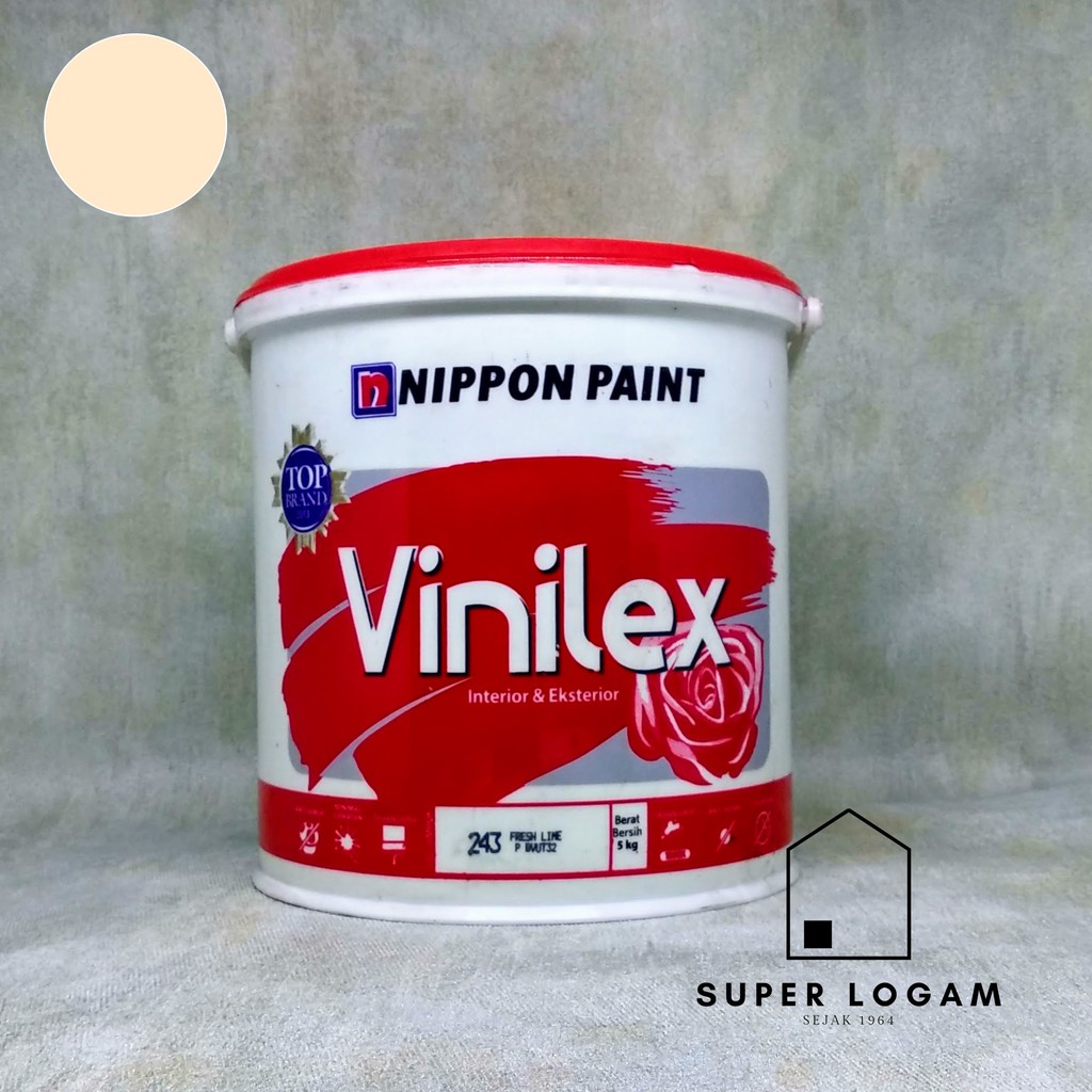 Jual Cat Tembok Vinilex 5 kg (8005 - Barley White) | Shopee Indonesia