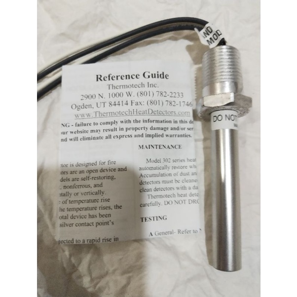 Jual Thermotech Explosion Proof Heat Detector Model 302-EPM-194 (194F ...