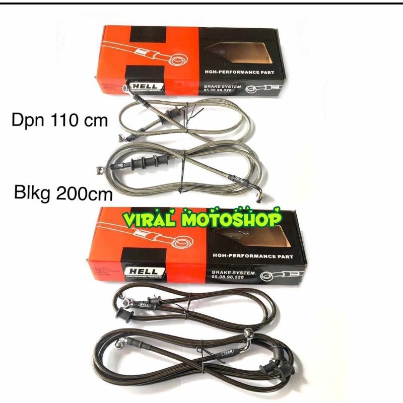 Jual kabel Selang Rem Set Depan Belakang HELL Yamaha Nmax 155 NON ABS & ABS | Shopee Indonesia
