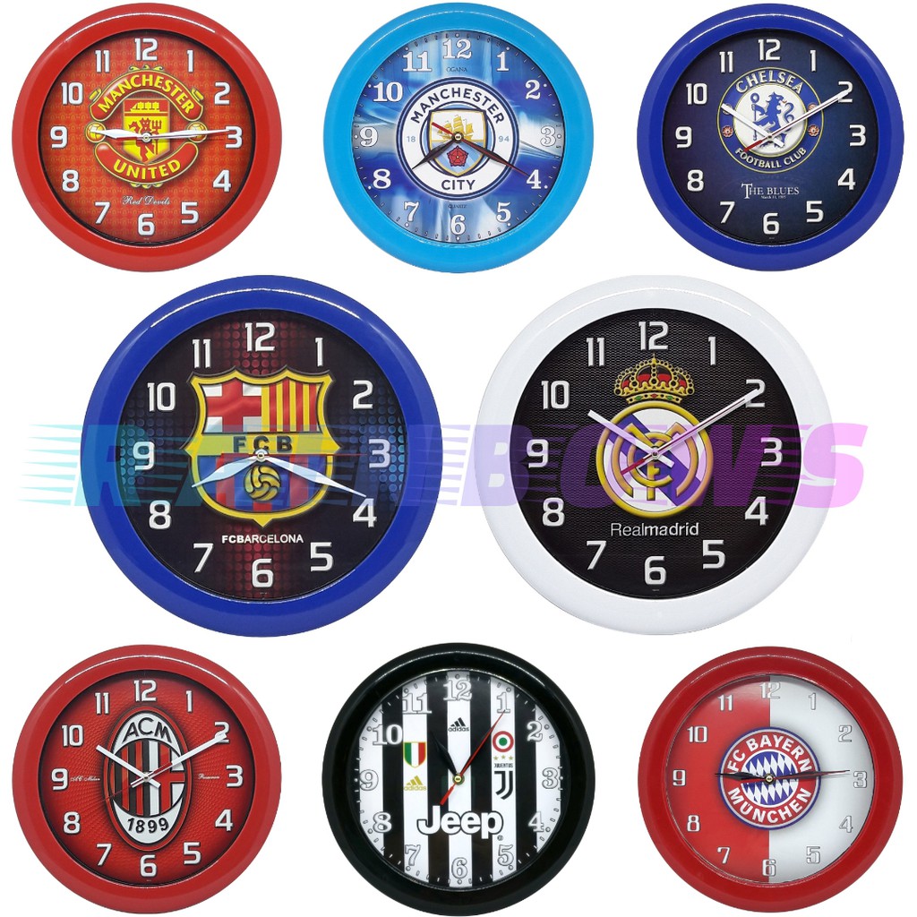 Jual Jam Dinding OnTime (767) - FootBall Club Series (Quartz) | Shopee ...