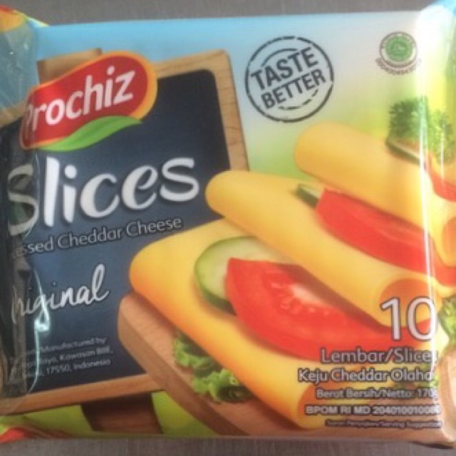 Jual Prochiz slices cheddar cheese 10 slices | Shopee Indonesia