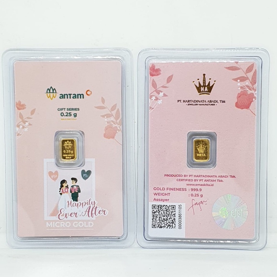 Jual Hampers WEDDING SERIES MINIGOLD - PREMIUM MICROGOLD 0.1GR 0.25gr ...