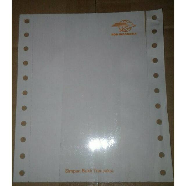 Jual KERTAS Resi agen Pos Indonesia 1ply dan 2 ply (1/2) | Shopee Indonesia