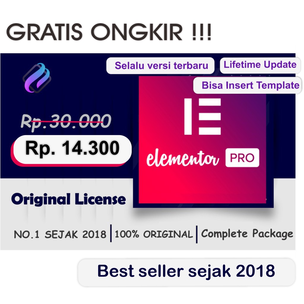 Jual Elementor Pro + Full package+ Full personal support | Shopee Indonesia