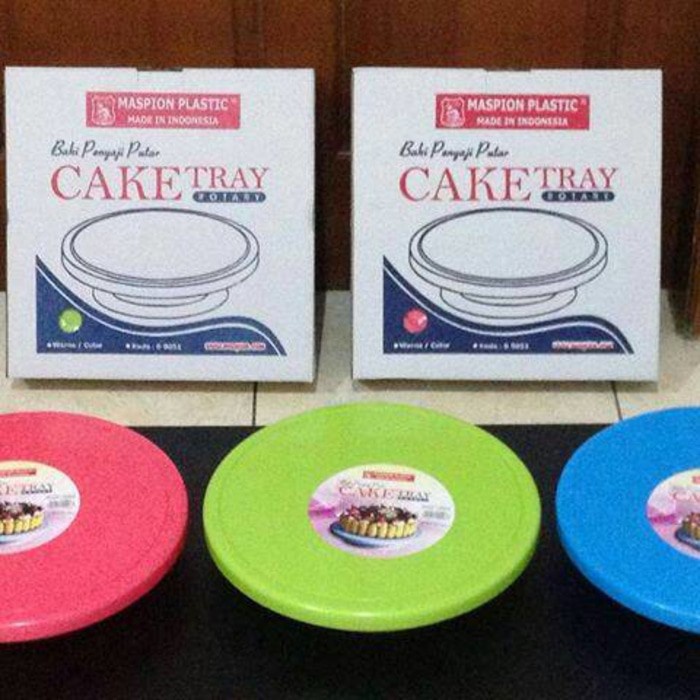 Jual Cake Tray Meja Putar Maspion / Lazy Susan / Baki Kue / Nampan Cake ...