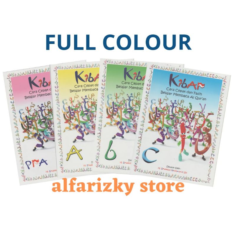 Jual Buku Kibar Warna / Full Colour PRA-A-B-C Besar [Cara Cepat dan Fasih Belajar Membaca Al ...