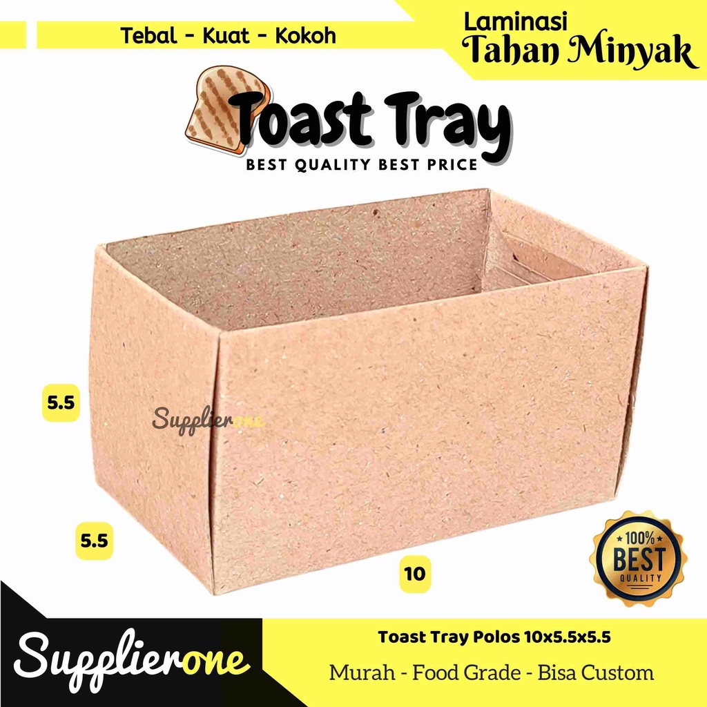 Jual Toast Box / Toast Tray / Dus Roti Bakar / Box Roti Toast / Kemasan ...