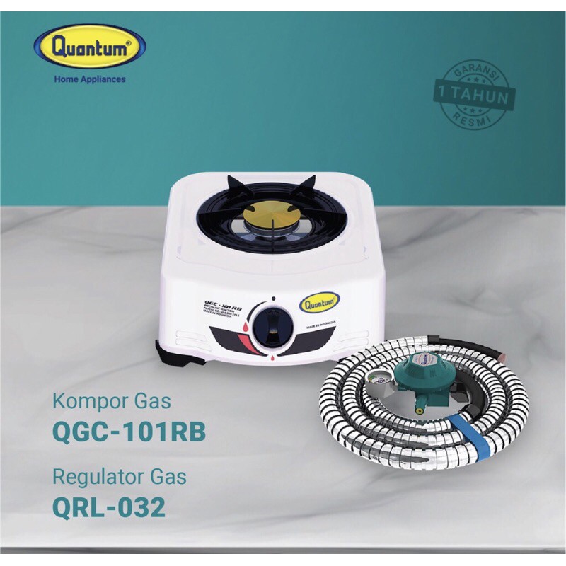 Jual Paket Kompor Quantum Qgc 101 - R Dan Regulator Quantum QRL 032 ...