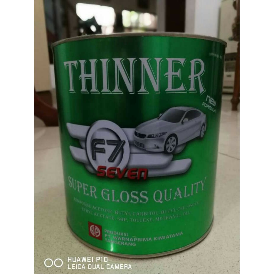 Jual THINNER F7 SEVEN SUPER GLOSS 5 LITER/PENGENCER CAT MINYAK | Shopee Indonesia