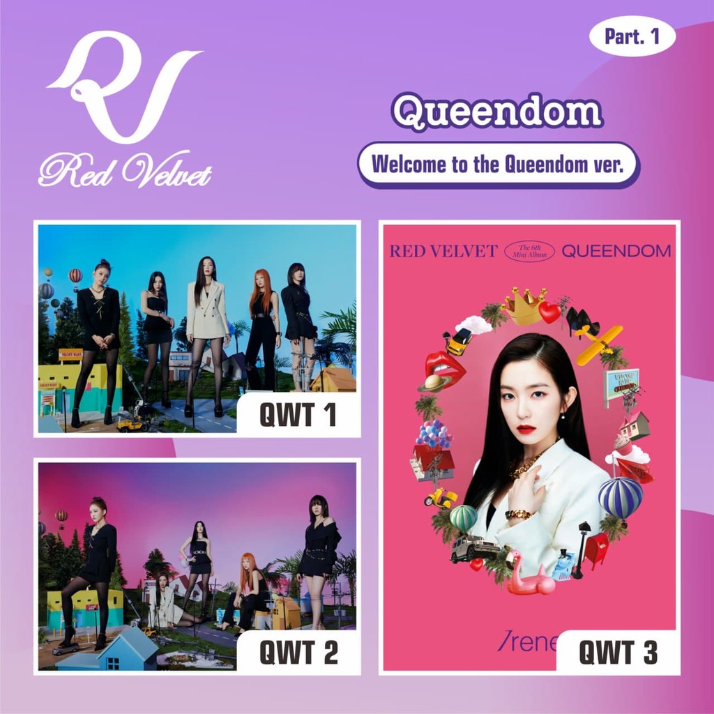 Jual POSTER KPOP RED VELVET QUEENDOM WELCOME TO THE QUEENDOM VER PART 1 ...