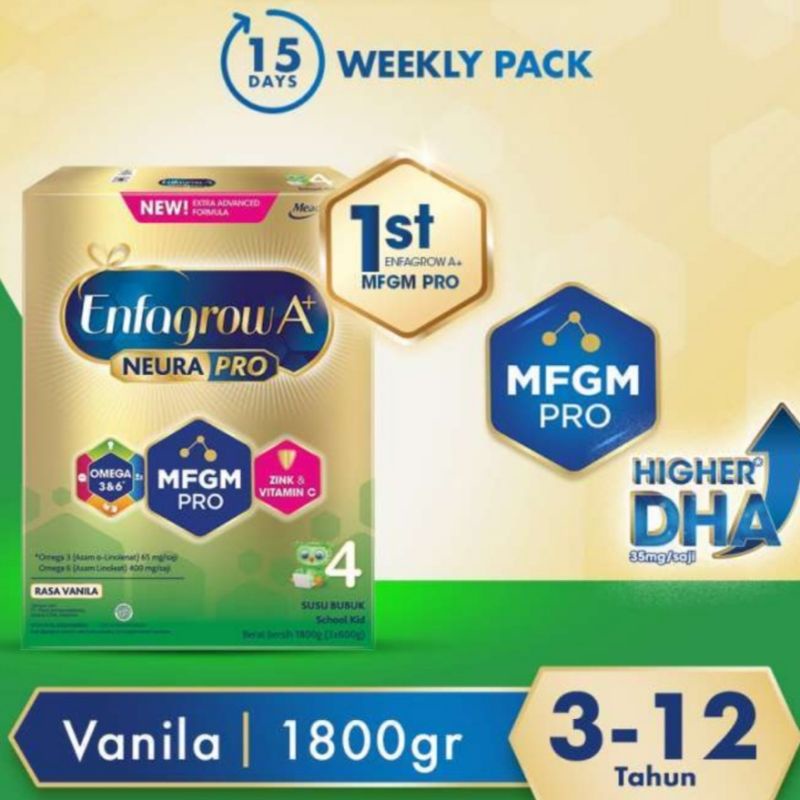 Jual Enfagrow A+ 3 1800 gr / Enfagrow 4 1800 gr rasa Vanilla/ Original ...