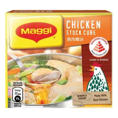 Jual Bumbu Maggi Chicken Stock Cube Low In Sodium 6 x 10 Gram | Shopee ...