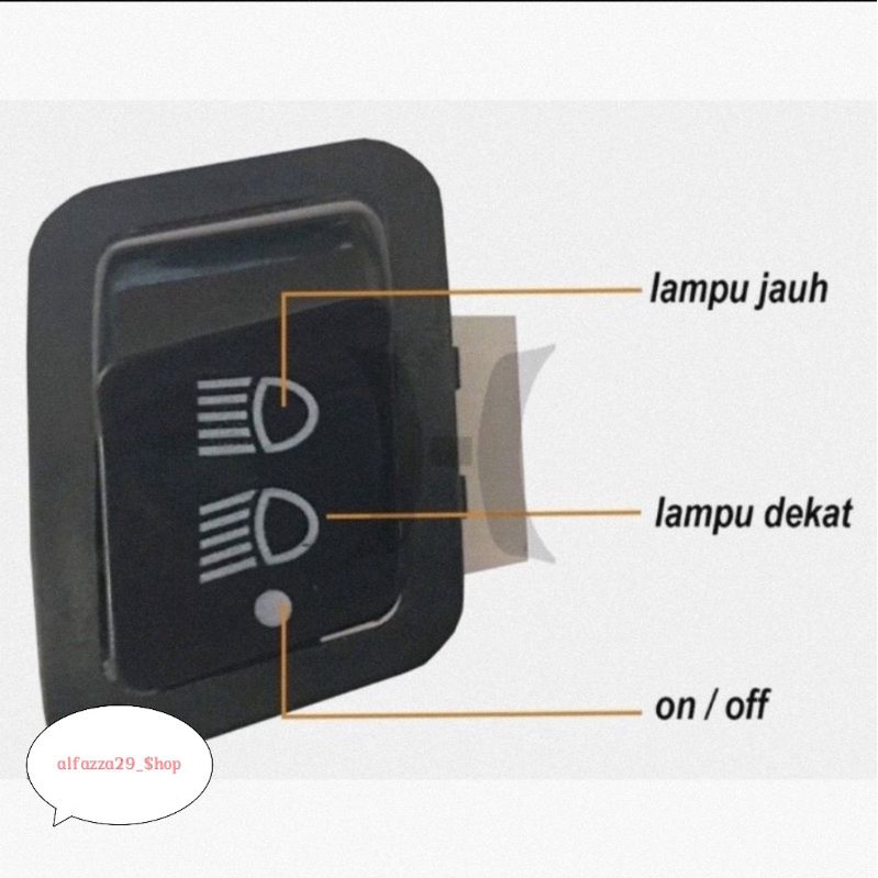 Jual TOMBOL SAKLAR DIM MOTOR 3 TITIK UNTUK MATIKAN LAMPUMOTOR HONDA ...