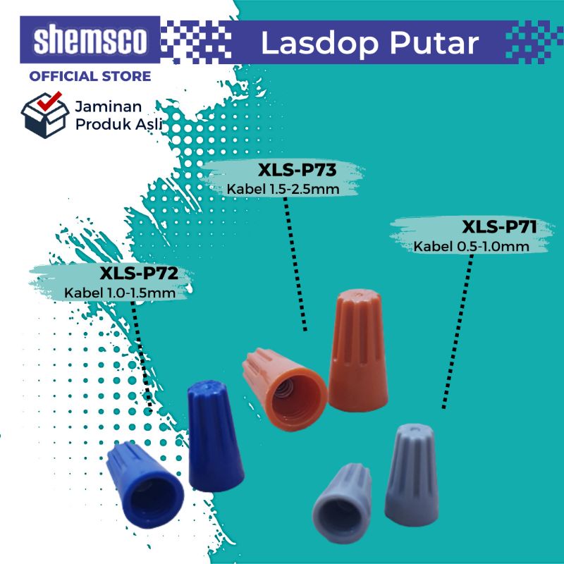 Jual Kabel 1mm - 1.5mm Lasdop Putar XLS-P72 SP2 Twist Screw Biru ...
