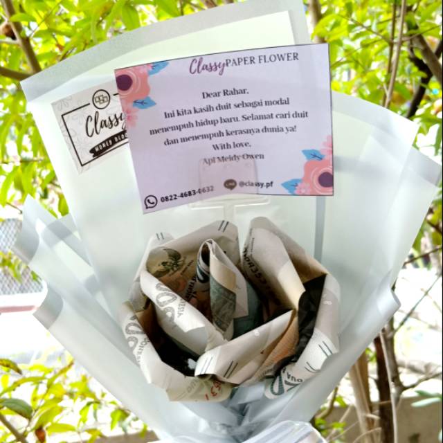 Jual Small Money Roses / Bucket Buket Bunga Uang Asli / Hadiah Wisuda ...