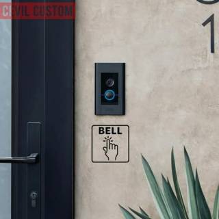 Jual Stiker bell pintu rumah - Bell Sticker custom | Shopee Indonesia