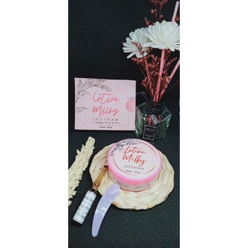 Jual lotion injeksi milky jestham + collagen gluta & Vit C (ekonomis ...