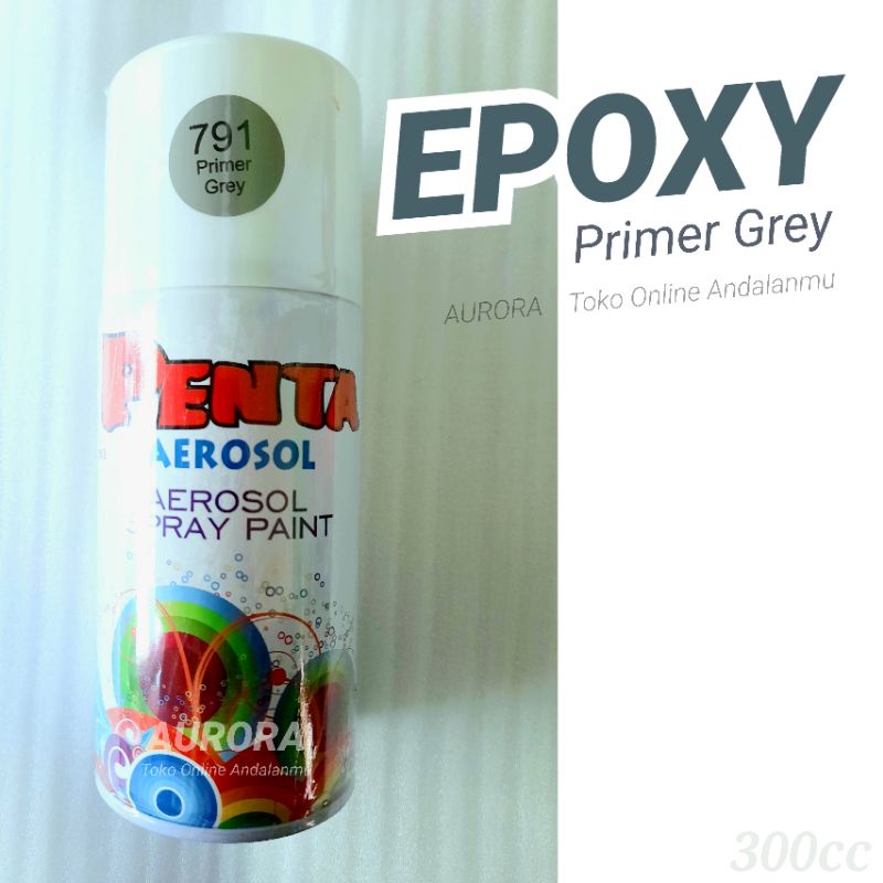 Jual Epoxy Penta Super Gloss Aerosol Primer Grey Poksi Dasaran Cat Abu ...