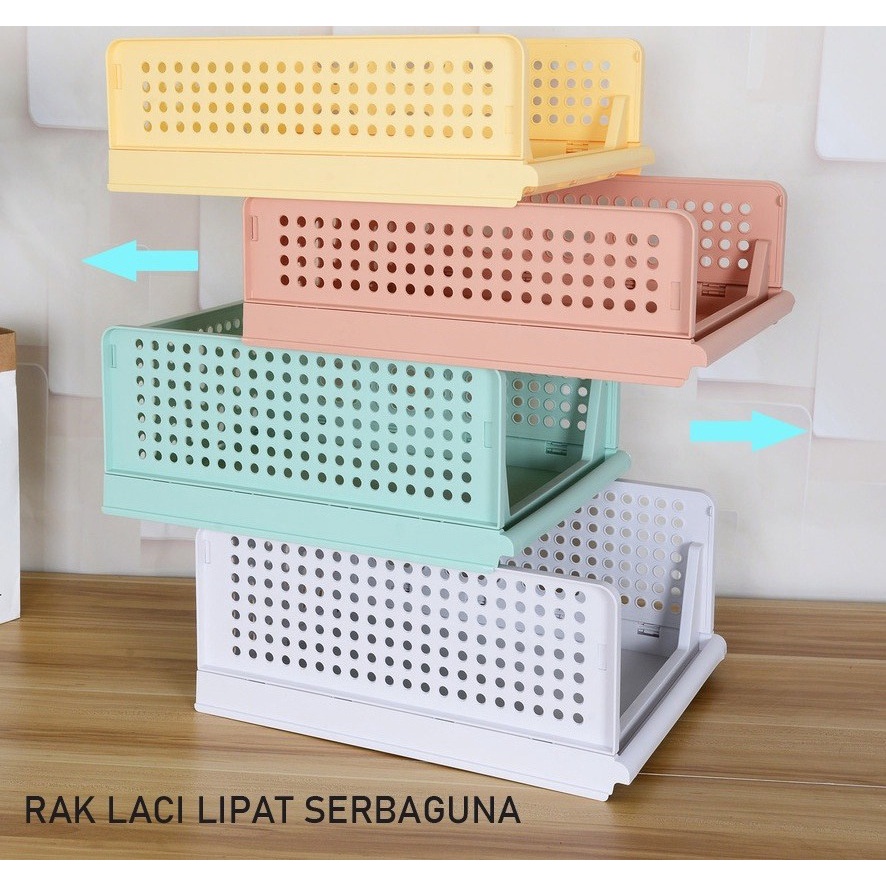 Jual GROSIR | MULTIFUNGSI! STORAGE BOX LIPAT (K0229) / Rak Laci Storage ...