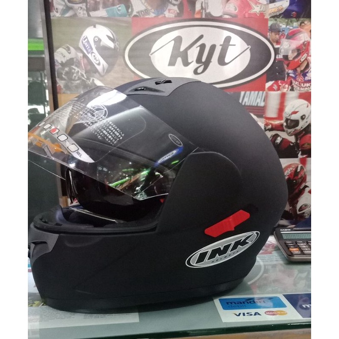 Jual INK CL-1 SOLID BLACK DOUBLE VISOR | Shopee Indonesia