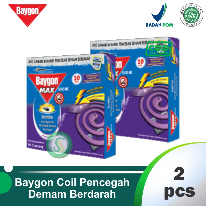 Jual Baygon Coil Jumbo Max Obat Nyamuk Bakar 2 pcs | Shopee Indonesia