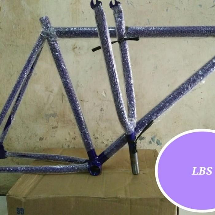 Jual Frame Frame Fixie Lurus Lokal 700C Navy L Frame 700C Lokal Lurus ...