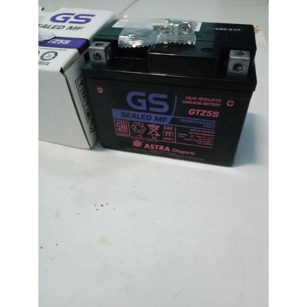 Jual Aki GS Astra Aki kering 12 v 3.5AH/10Hr | Shopee Indonesia