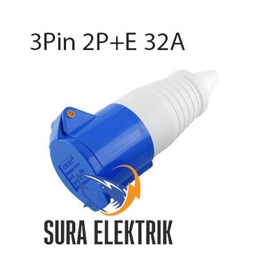 Jual MOBILE SOCKET 3Pin 2P+E 32A CEE-223 | Shopee Indonesia