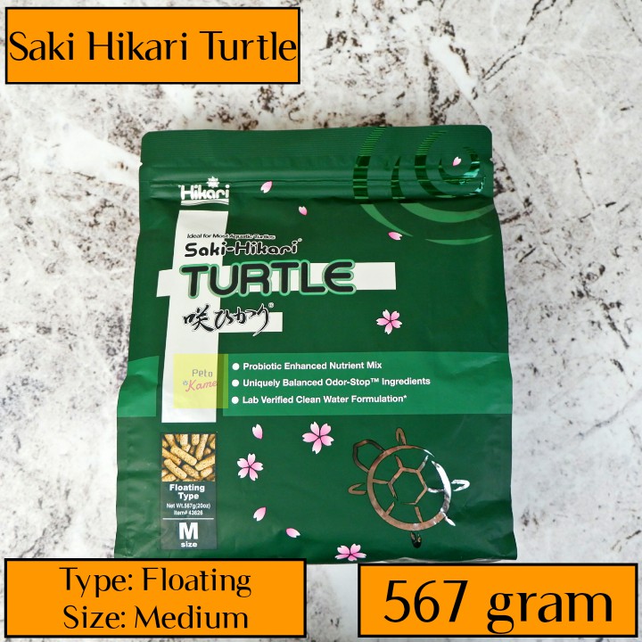 Jual Saki Hikari Turtle 567 gram | Medium Floating | Kurakura kura-kura ...
