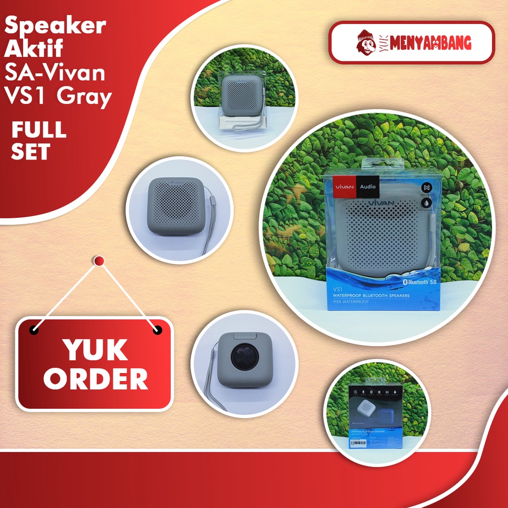 Jual 41751 | SA-Vivan VS1 Gray | Speaker Bluetooth Vivan VS1 Portable ...