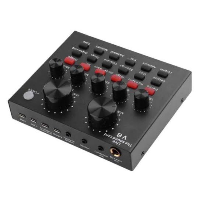 Jual SOUND CARD V8 LIVE MUSIC PORTABLE | Shopee Indonesia