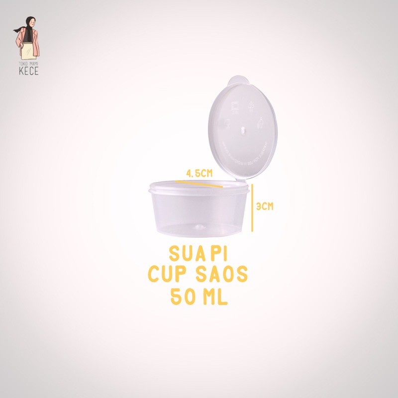 Jual Cup Saus Sambal / Container Saus 50ml | Shopee Indonesia