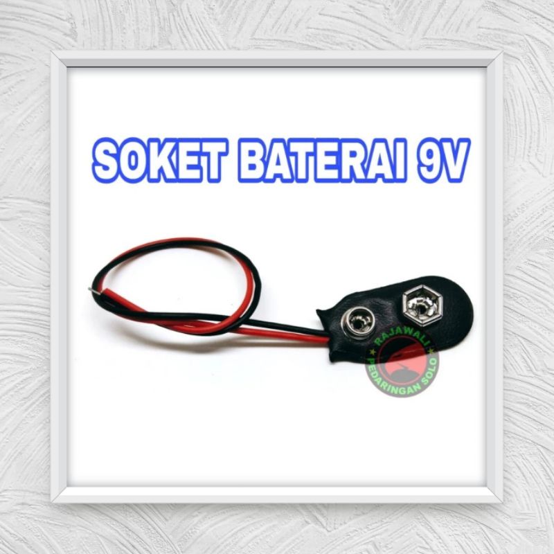 Jual SOKET BATERAI KOTAK 9V | Shopee Indonesia