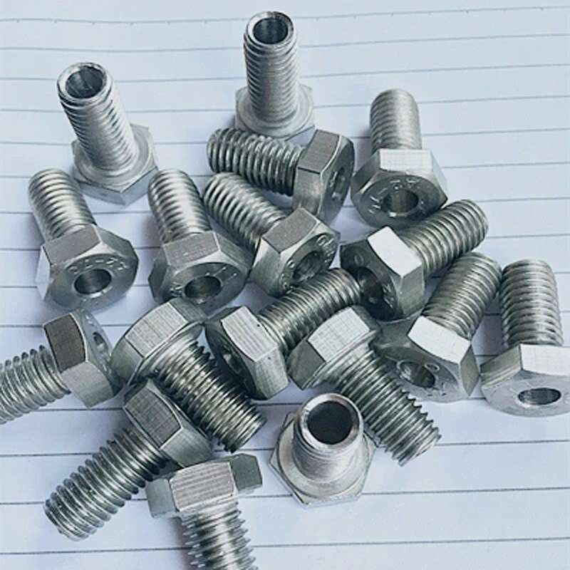Jual M6 M8 M10 M12 M14 M16 Hollow Screw Through hole Hexagon Bolts ...