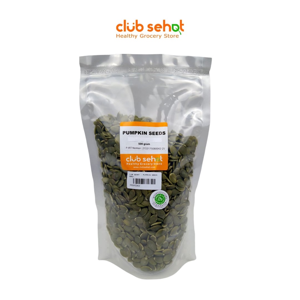 Jual Club Sehat Pumpkin Seed 500gr / biji labu natural | Shopee Indonesia