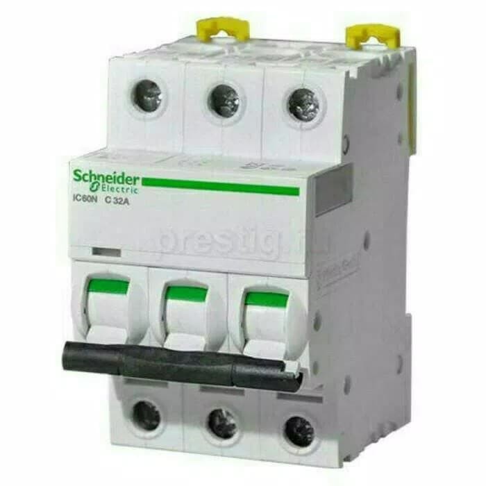 Jual MCB 3P 32A A9F74332 IC60N Schneider | Shopee Indonesia