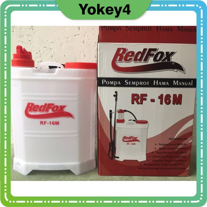 Jual A95 REDFOX RF-16M Pompa Semprot Hama Manual Red Fox 16 Liter ...